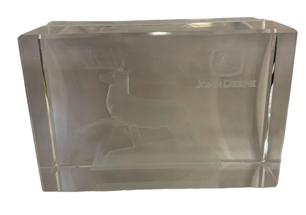 John Deere Crystal Paperweight – ShopPremier.ca | Premier Equipment